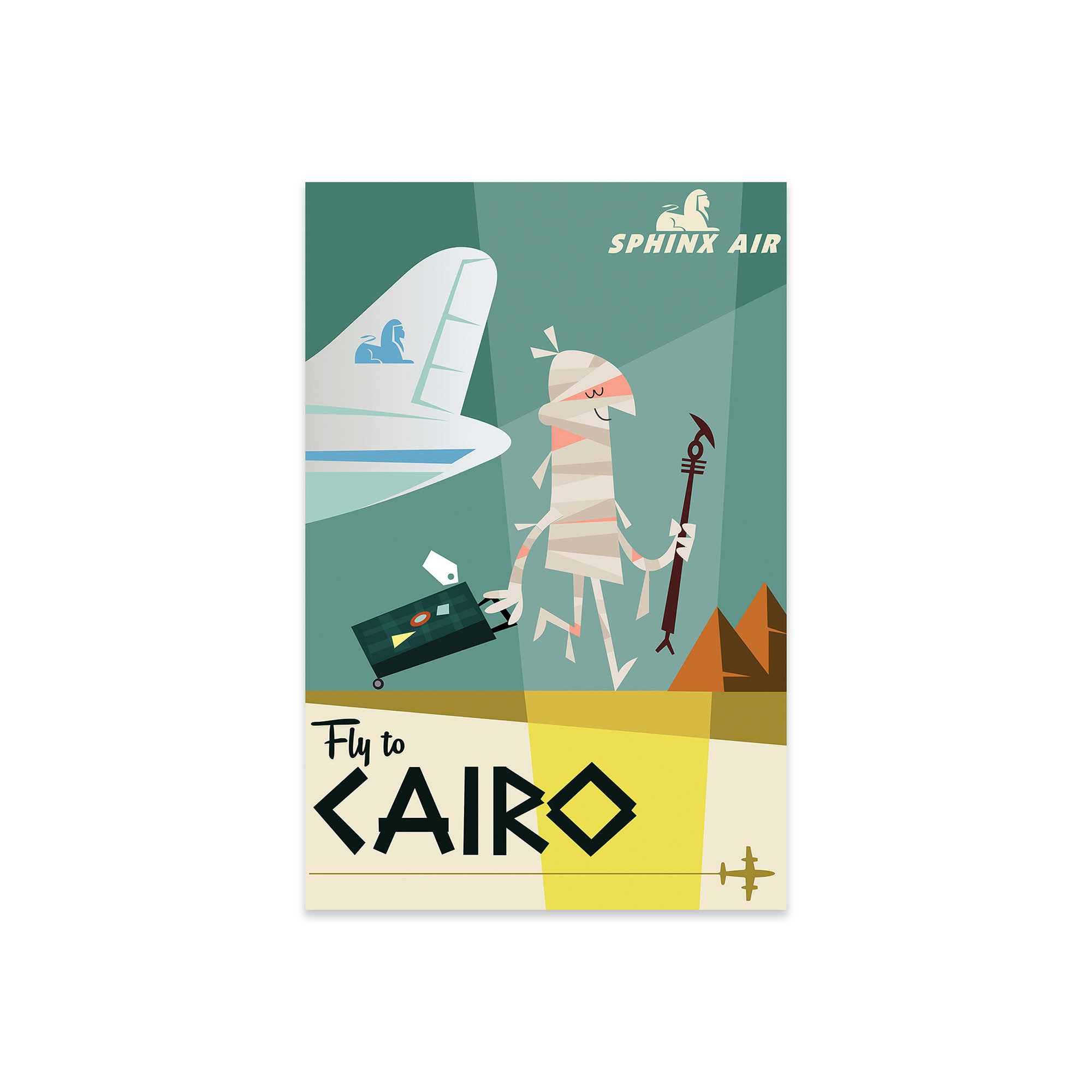 Trinx Fly To...Cairo On Plastic/Acrylic by Gary Godel | Wayfair